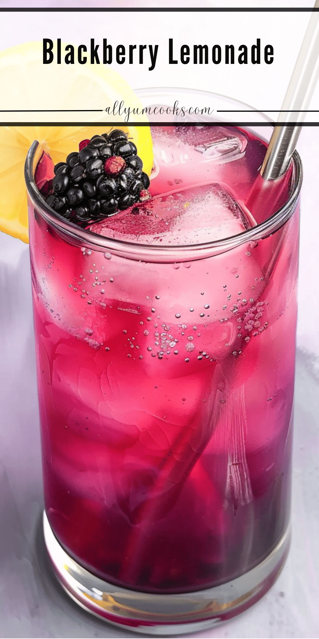 Blackberry Lemonade | All Yum Cooks