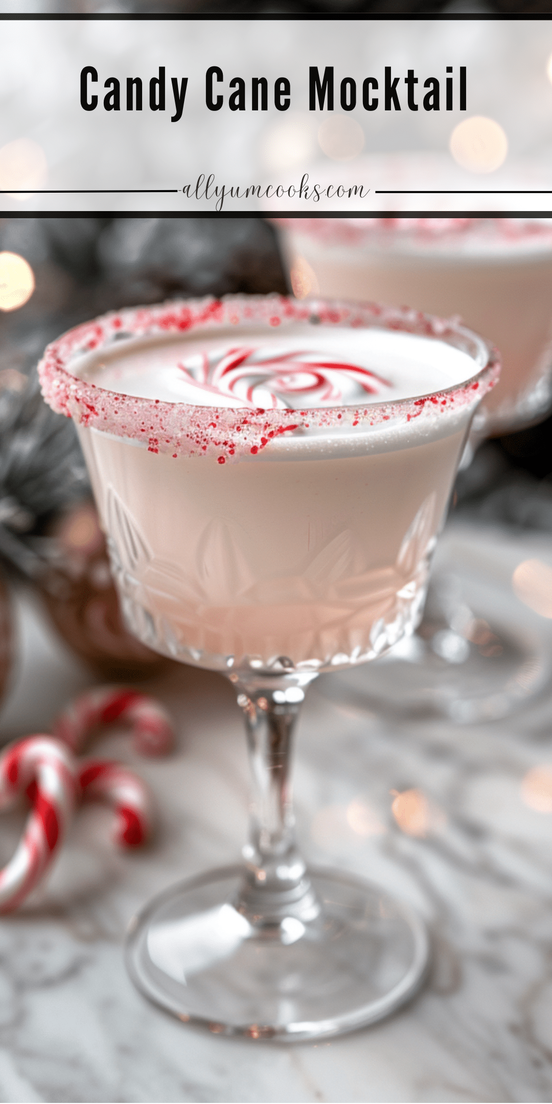 Candy Cane Mocktail | All Yum Cooks