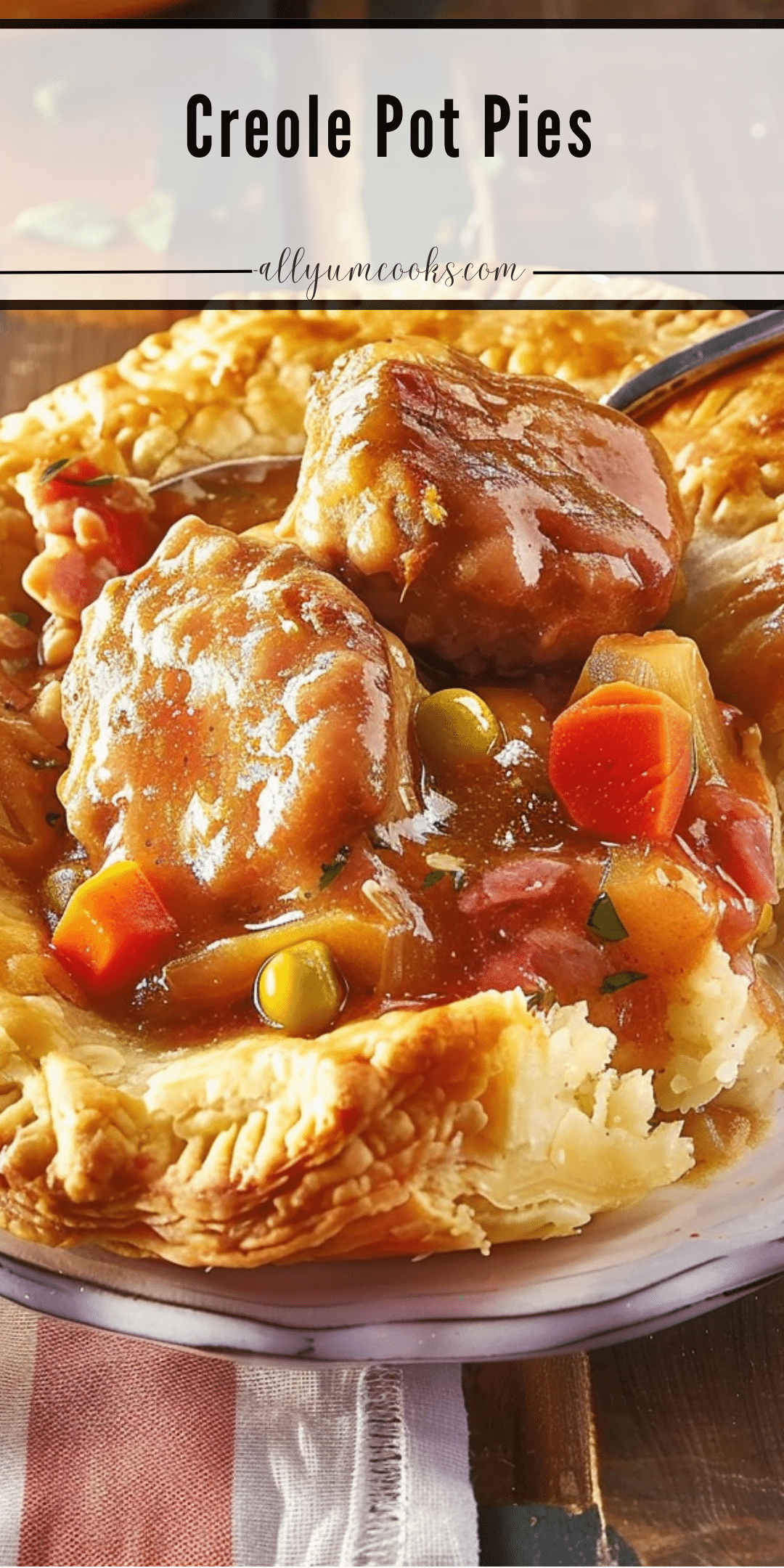 Creole Pot Pies - All Yum Cooks