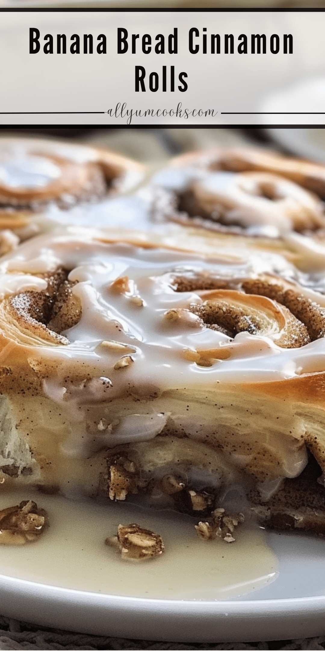 Easy Banana Bread Cinnamon Rolls | All Yum Cooks