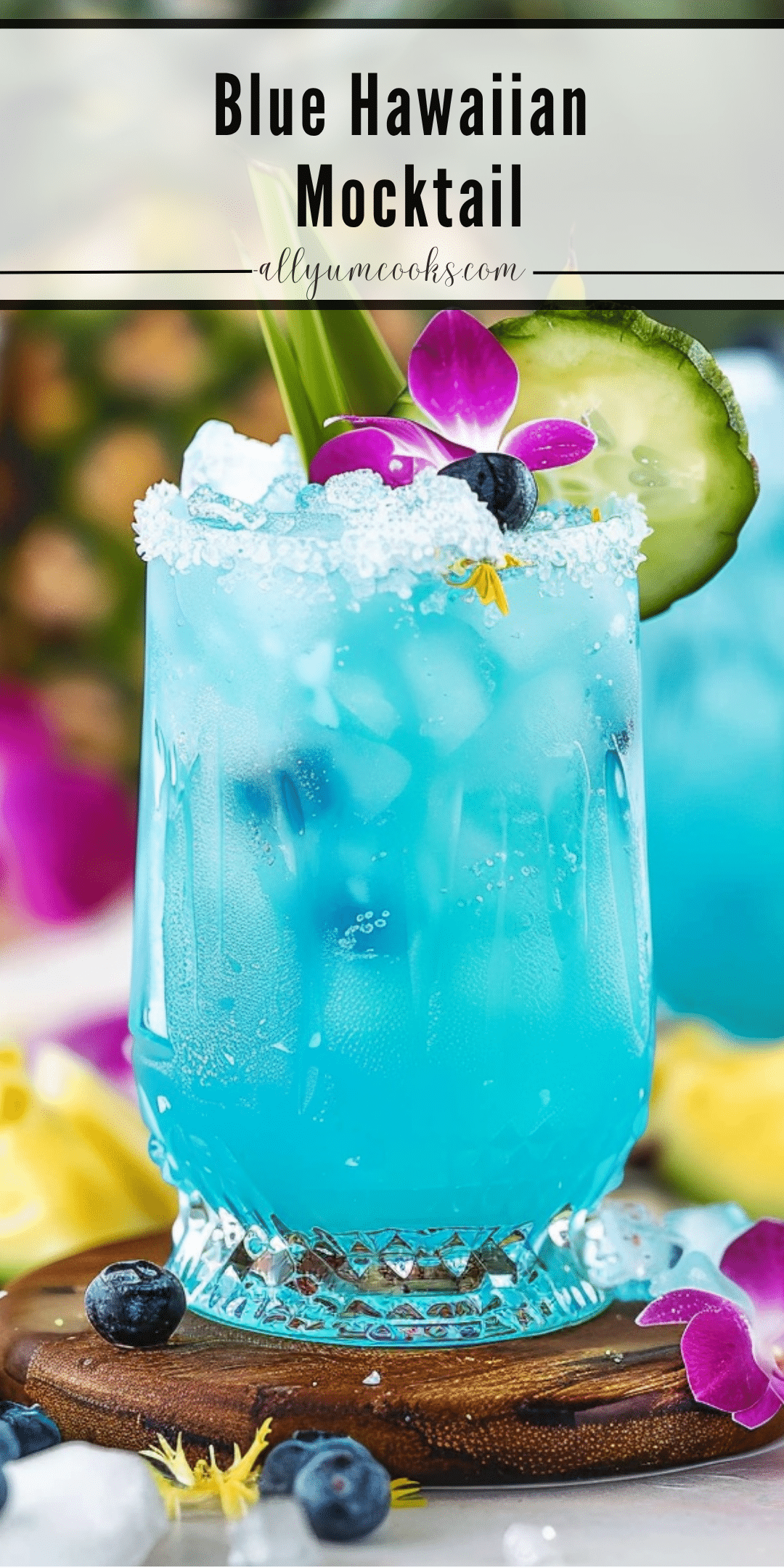 Blue Hawaiian Mocktail | All Yum Cooks