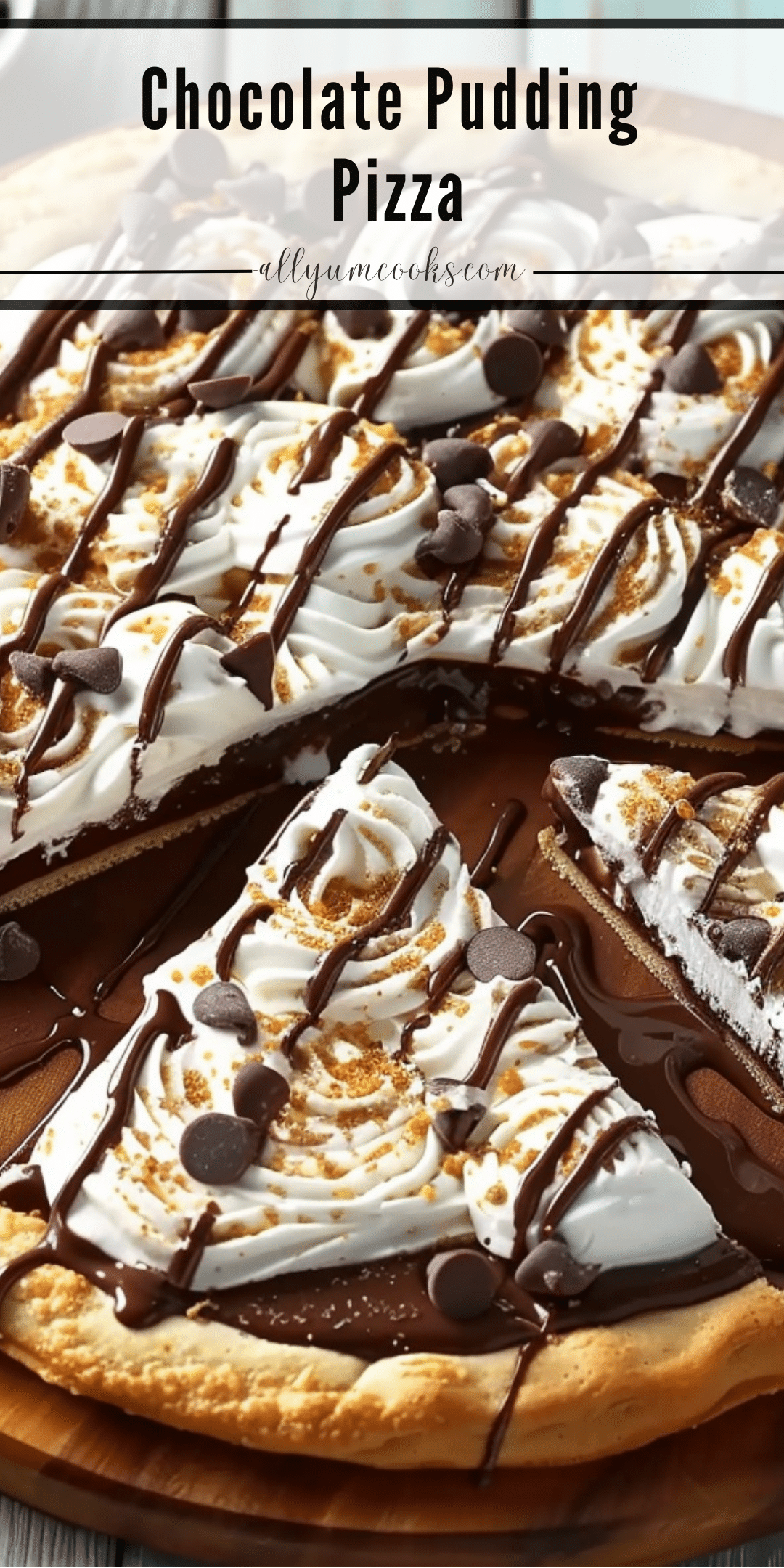 Chocolate Pudding Pizza | All Yum Cooks