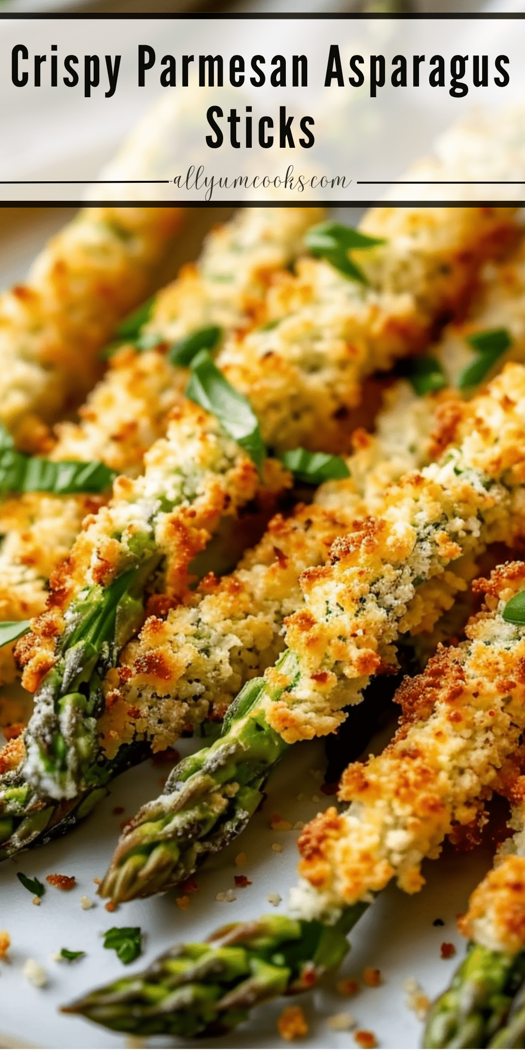 Crispy Parmesan Asparagus Sticks - All Yum Cooks