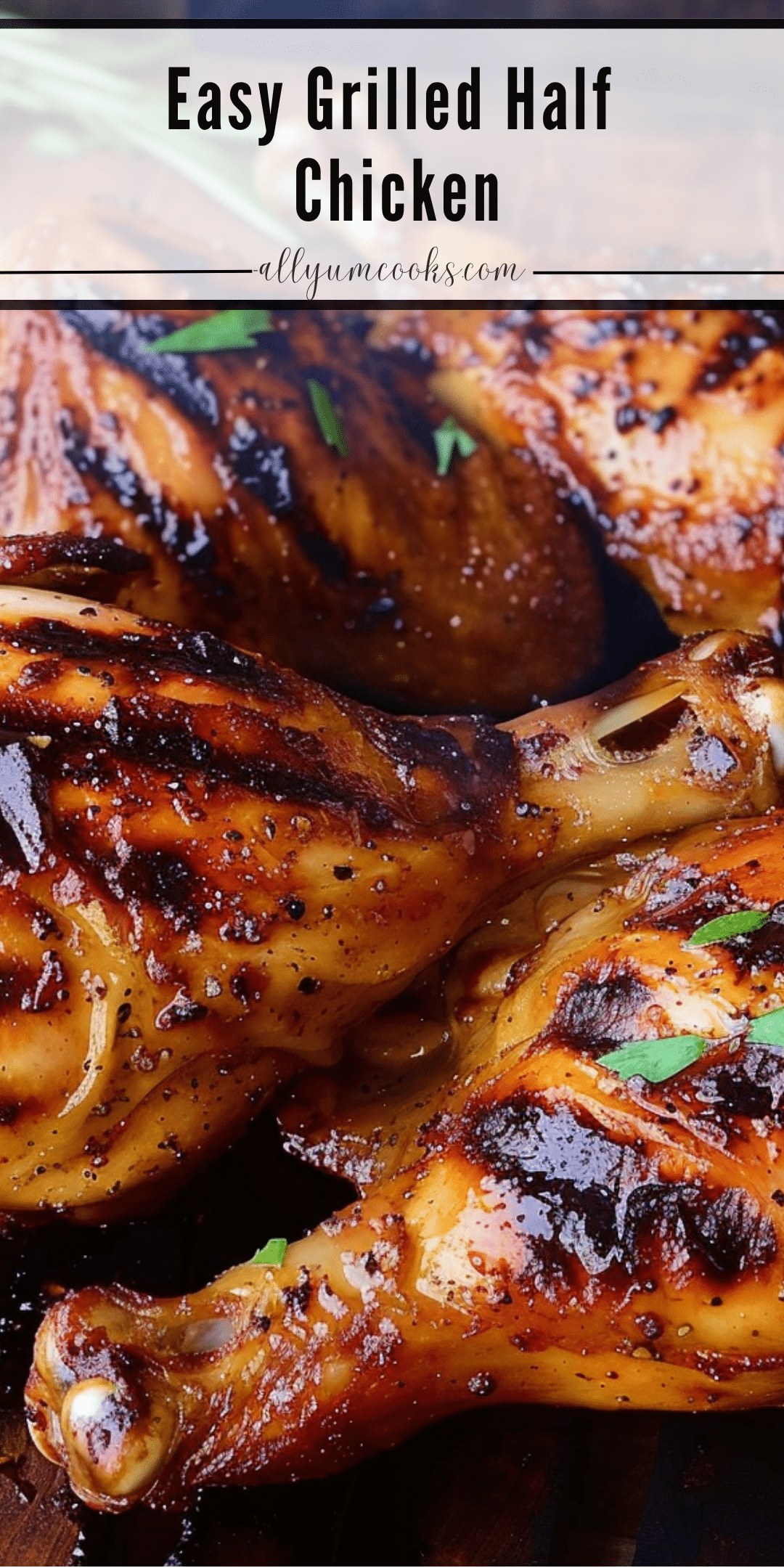 Easy Grilled Half Chicken | All Yum Cooks