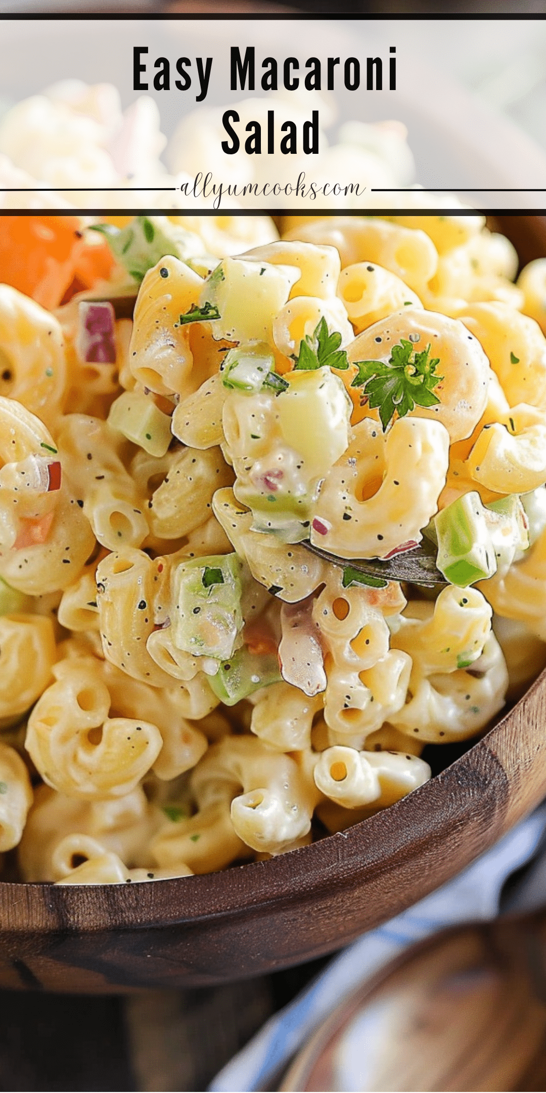 Easy Macaroni Salad | All Yum Cooks