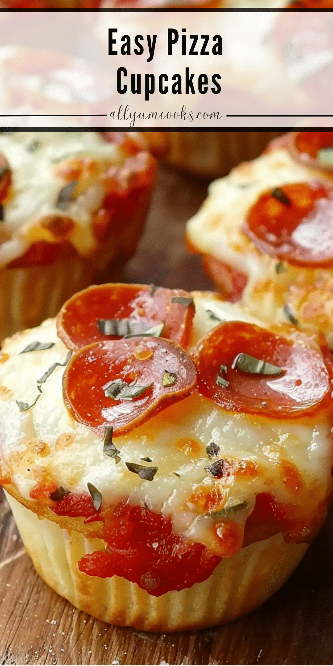 Easy Pizza Cupcakes | All Yum Cooks