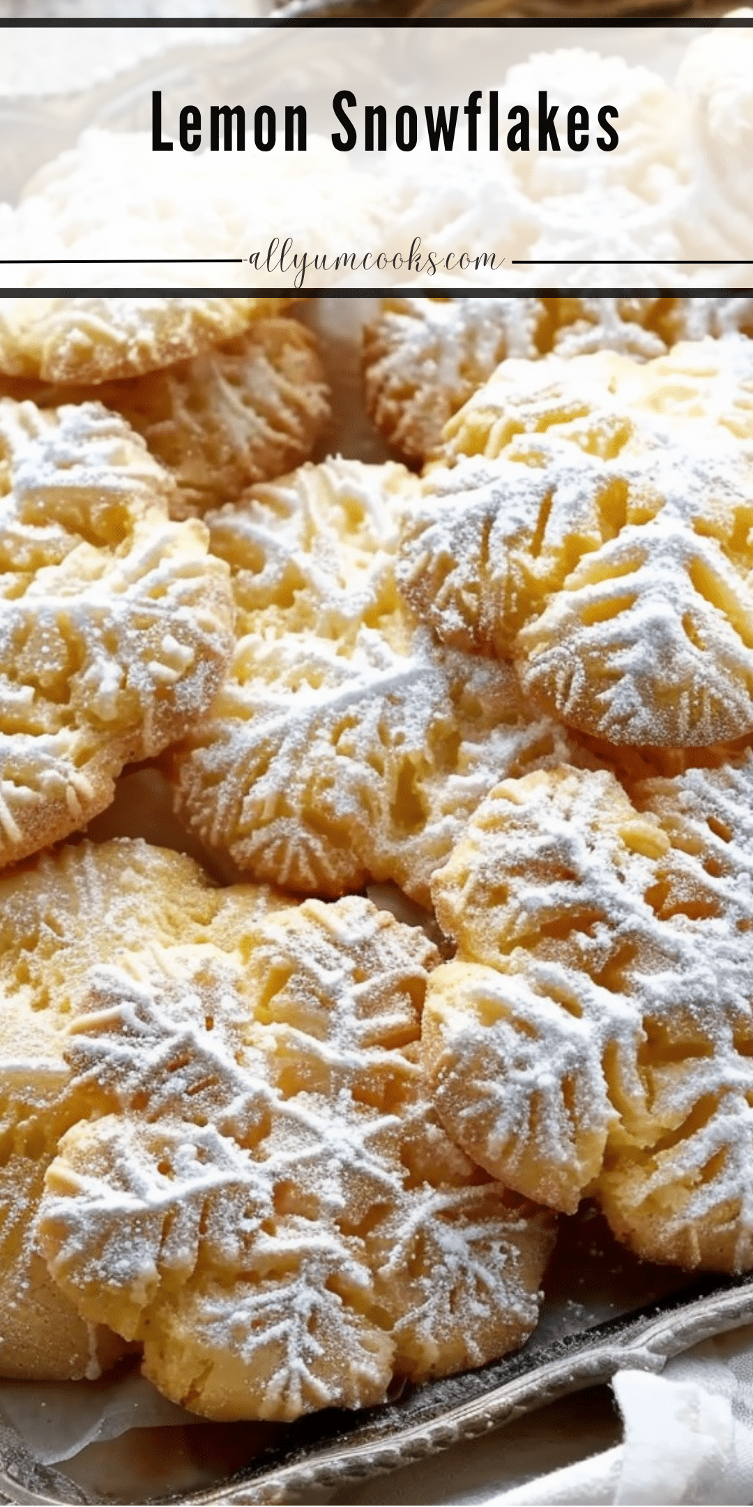 Lemon Snowflakes | All Yum Cooks