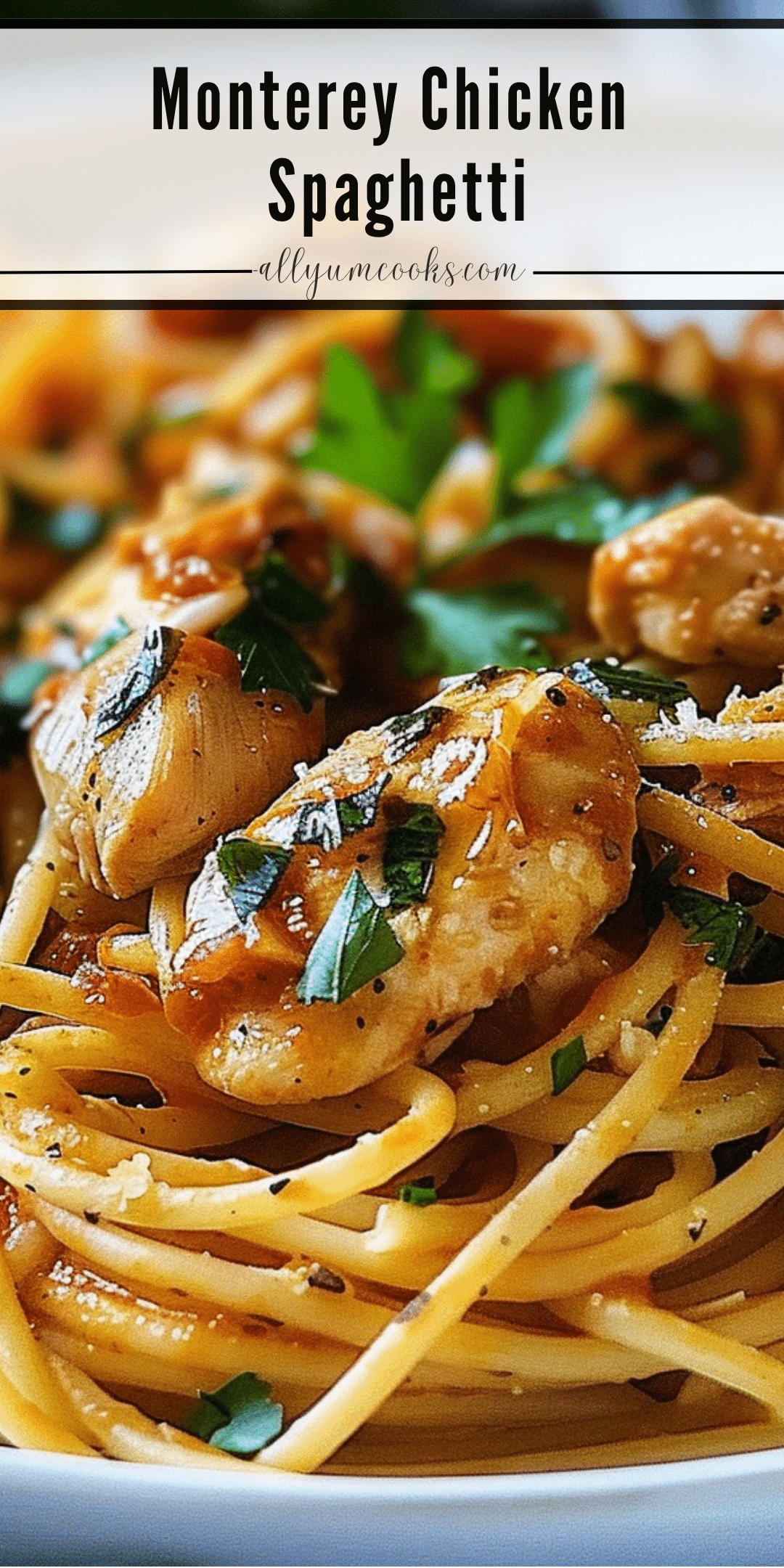Monterey Chicken Spaghetti - All Yum Cooks
