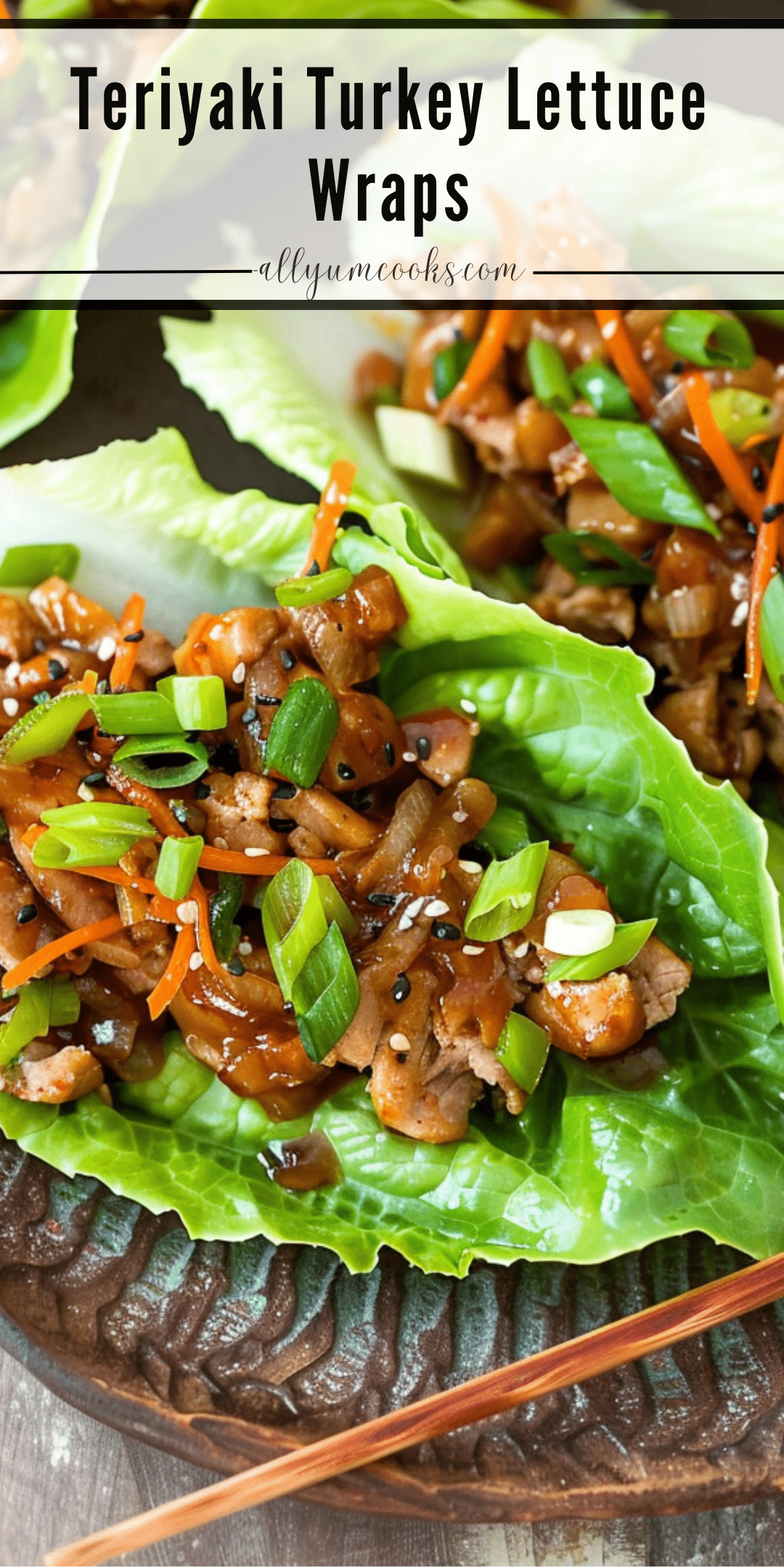 Teriyaki Turkey Lettuce Wraps | All Yum Cooks