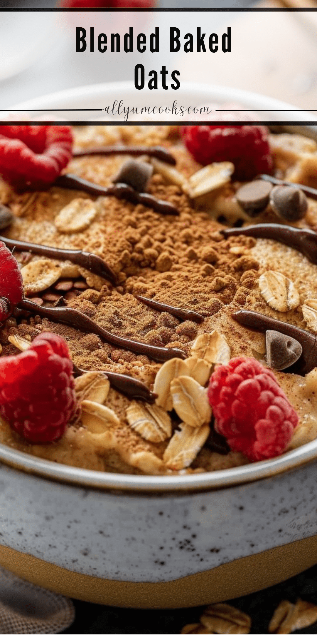 Blended Baked Oats | All Yum Cooks