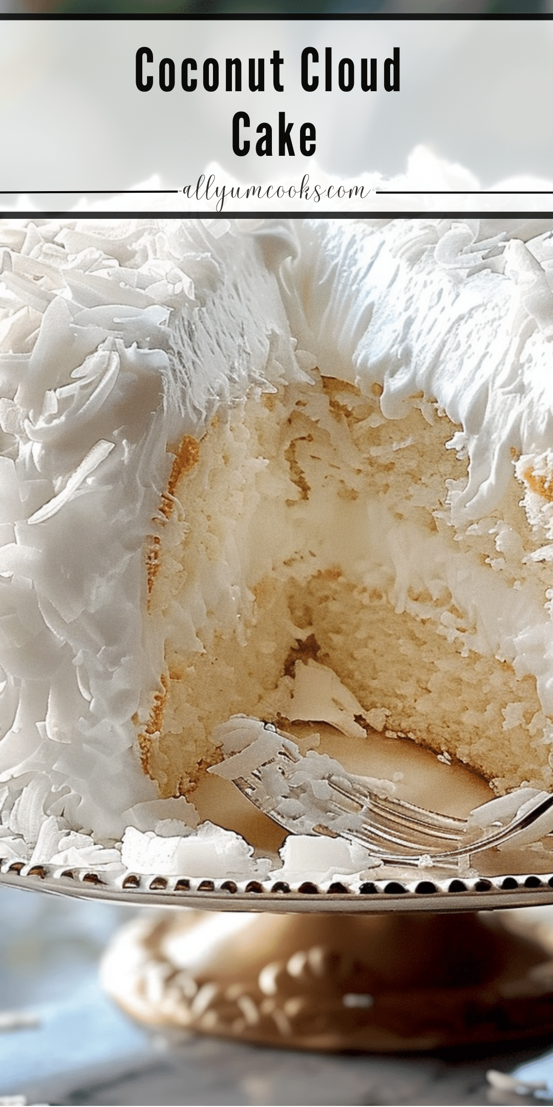 Coconut Cloud Cake | All Yum Cooks