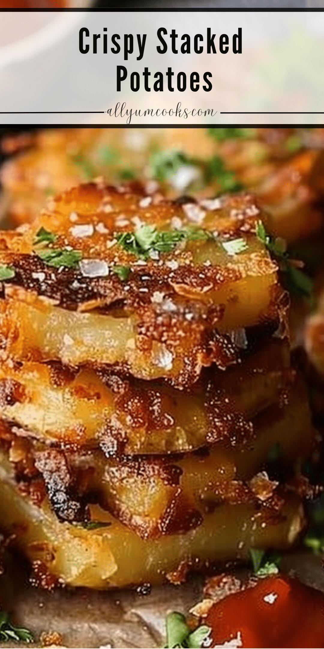 Crispy Stacked Potatoes | All Yum Cooks