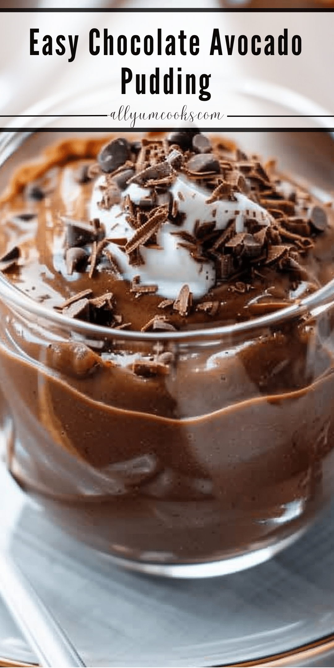 Easy Chocolate Avocado Pudding | All Yum Cooks