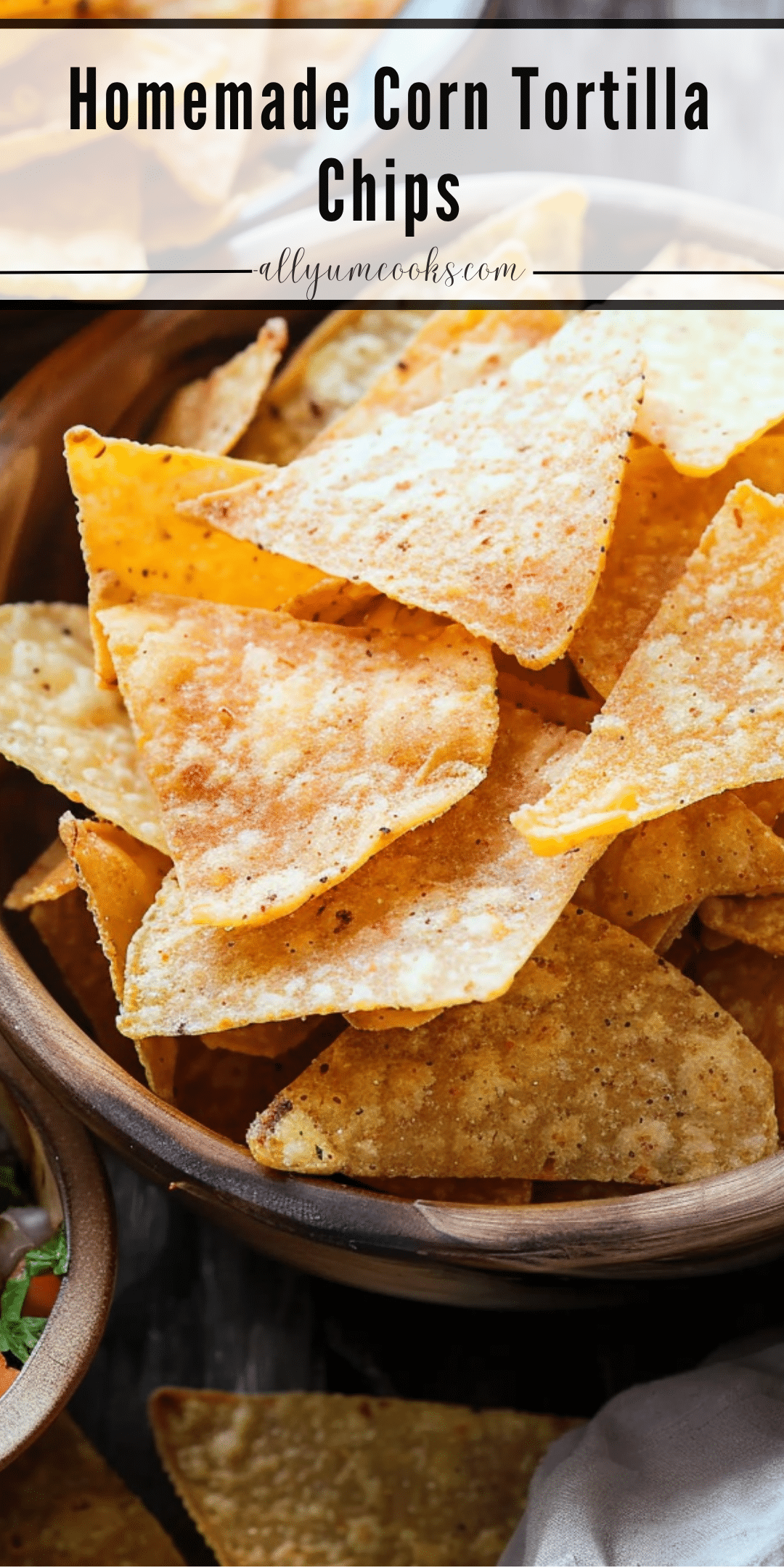 Homemade Corn Tortilla Chips | All Yum Cooks