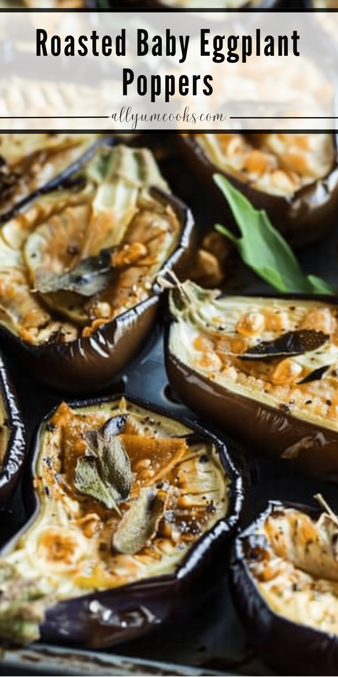 Roasted Baby Eggplant Poppers - All Yum Cooks