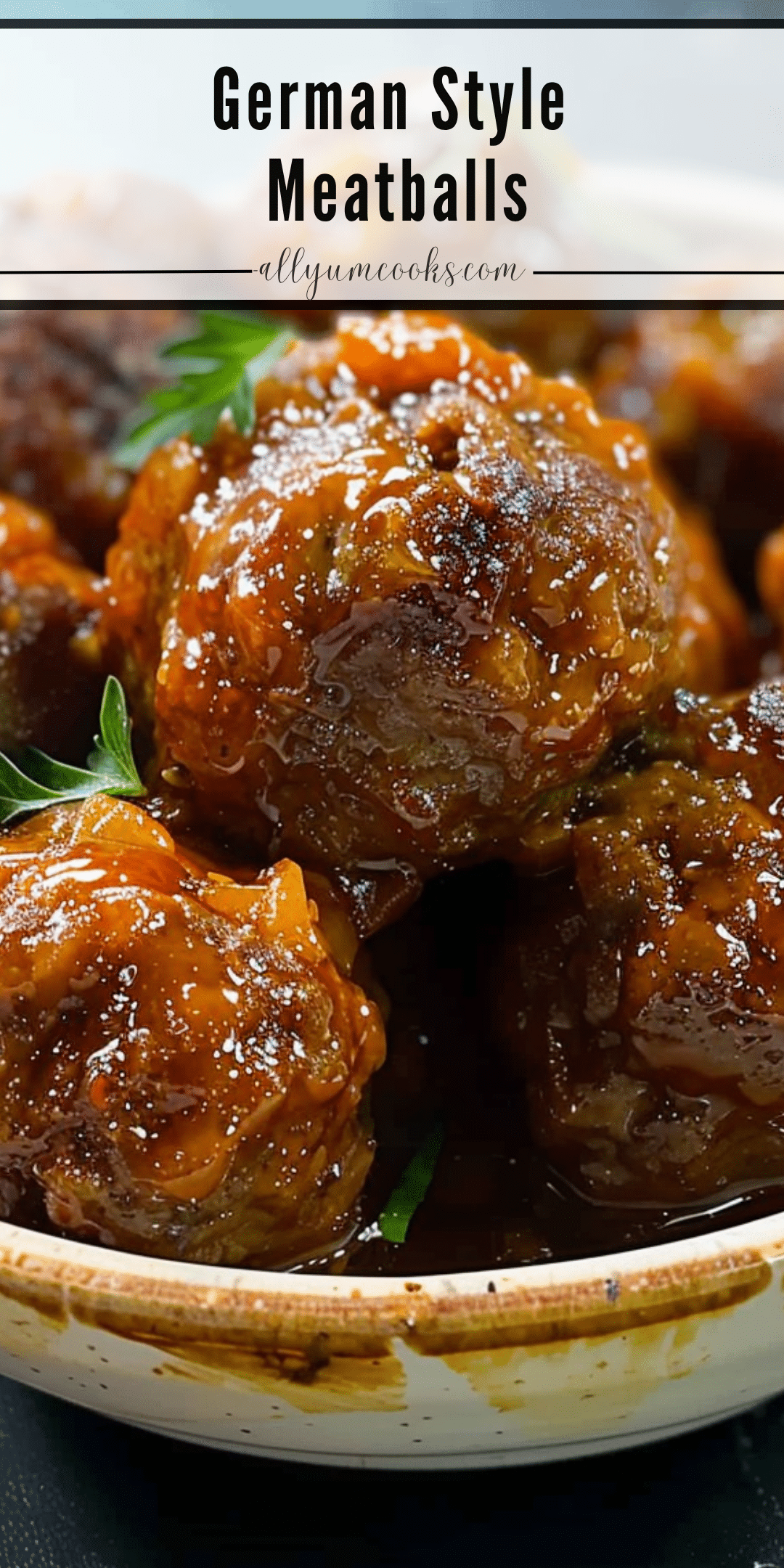 German Style Meatballs | All Yum Cooks