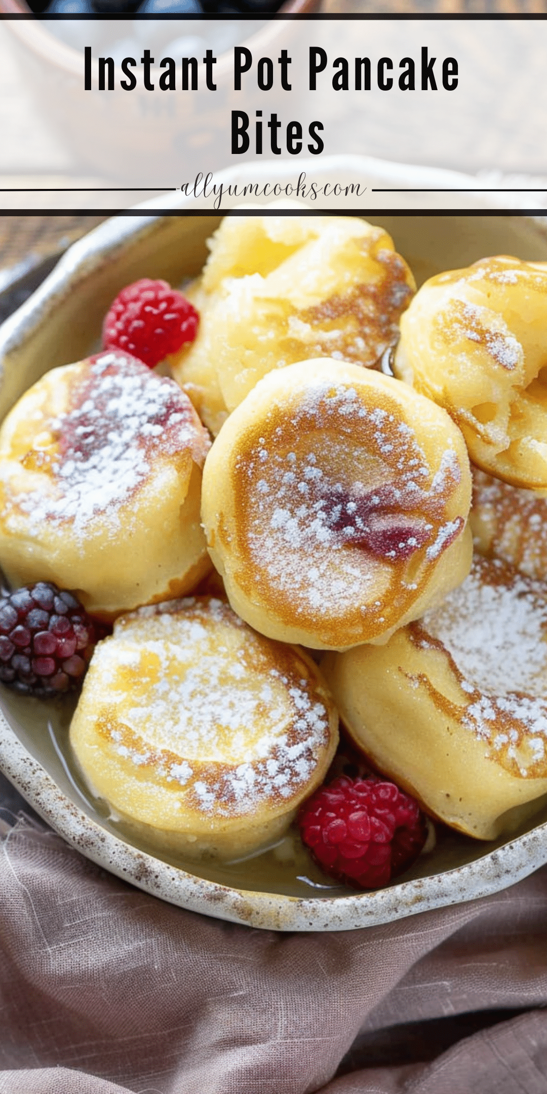 Instant Pot Pancake Bites | All Yum Cooks