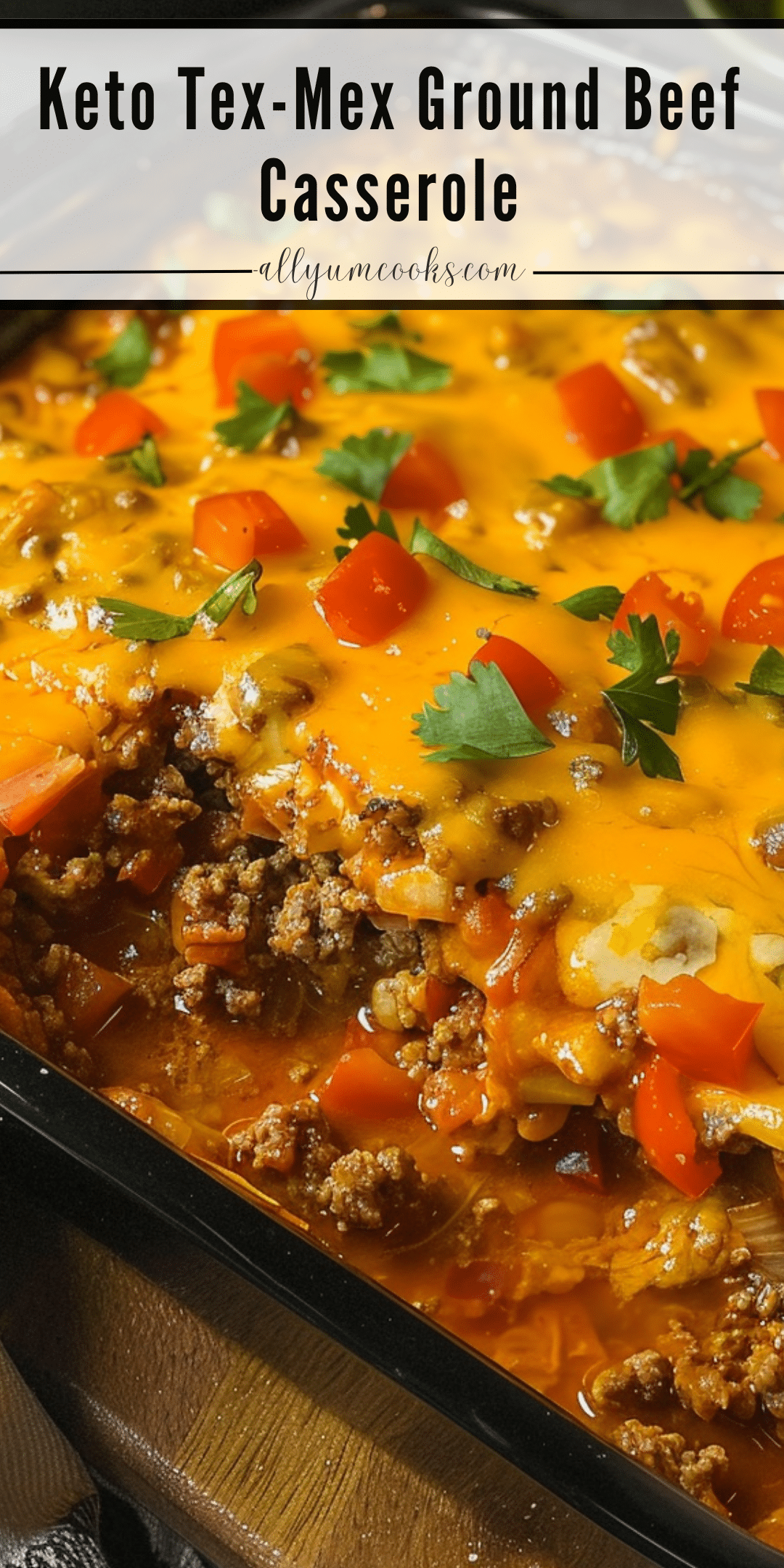 Keto Tex-Mex Ground Beef Casserole | All Yum Cooks