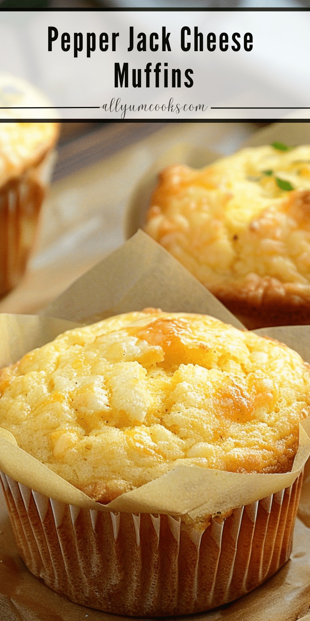 Pepper Jack Cheese Muffins | All Yum Cooks