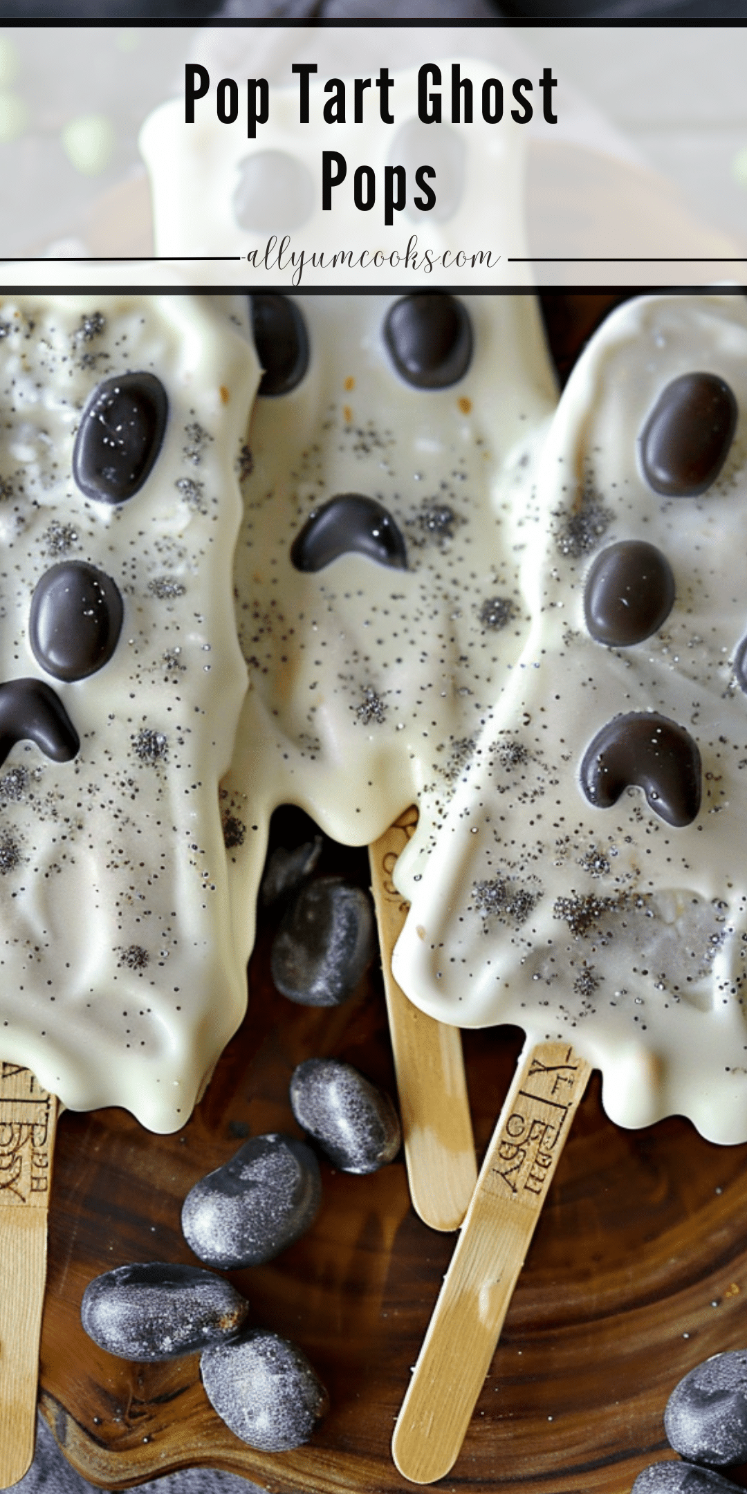 Pop Tart Ghost Pops | All Yum Cooks