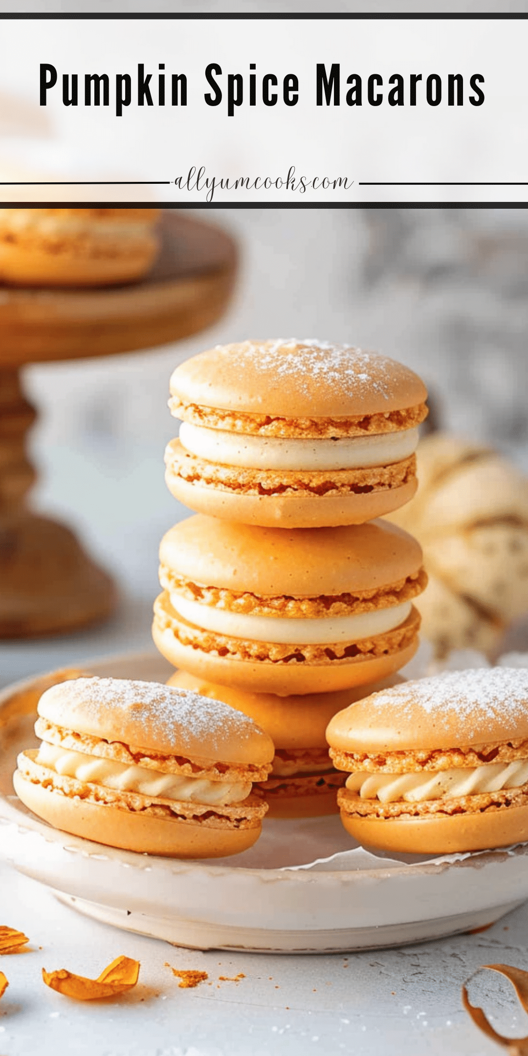 Pumpkin Spice Macarons | All Yum Cooks
