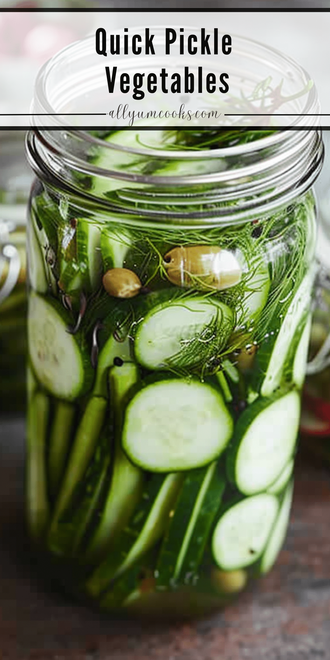 Quick Pickle Vegetables | All Yum Cooks