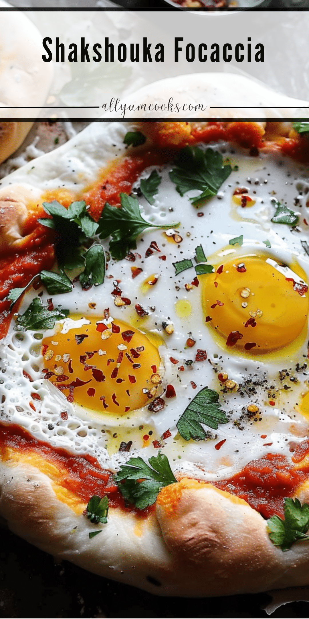 Shakshouka Focaccia | All Yum Cooks