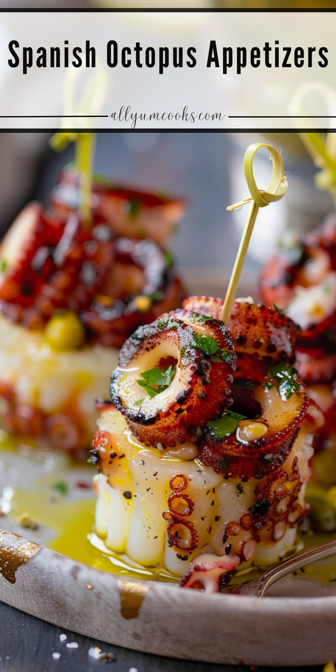 Spanish Octopus Appetizers | All Yum Cooks