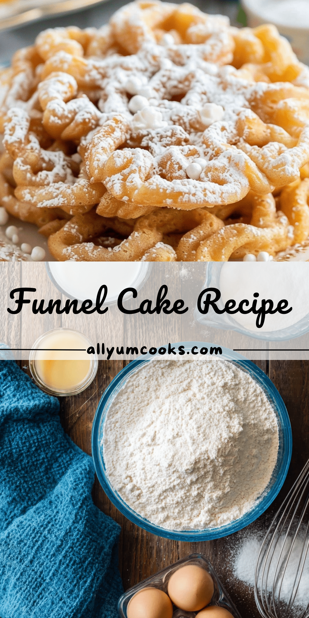 Funnel Cake | All Yum Cooks