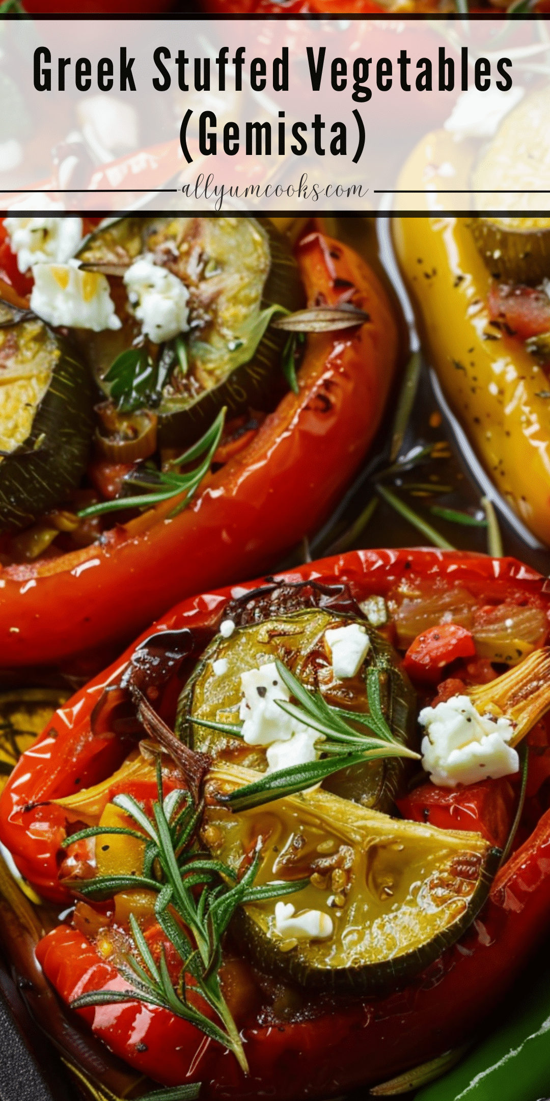 Greek Stuffed Vegetables (Gemista) | All Yum Cooks