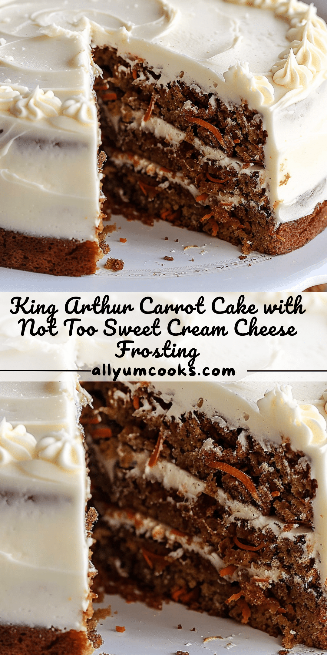 King Arthur Carrot Cake with Not Too Sweet Cream Cheese Frosting | All ...