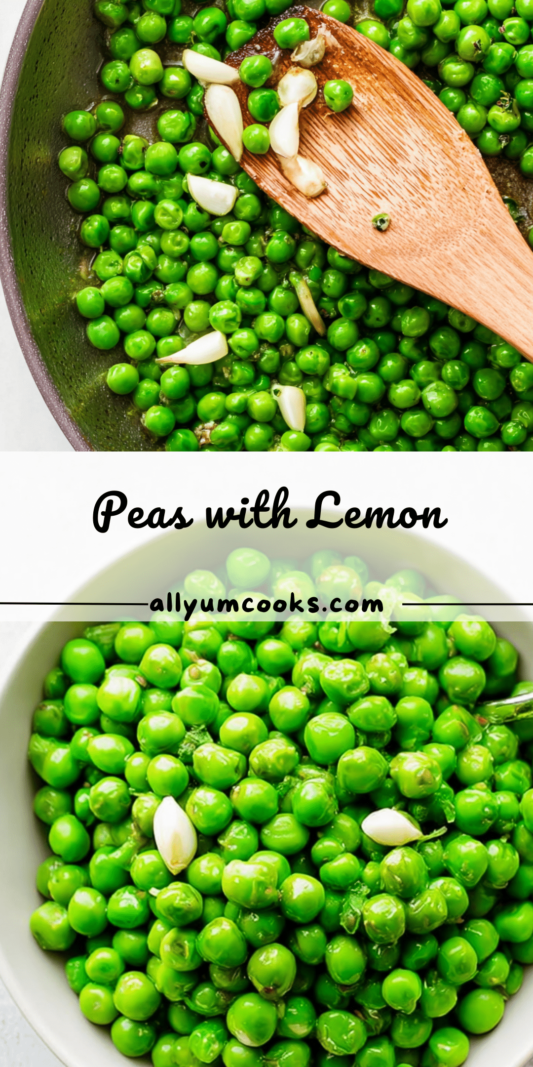 Peas with Lemon | All Yum Cooks