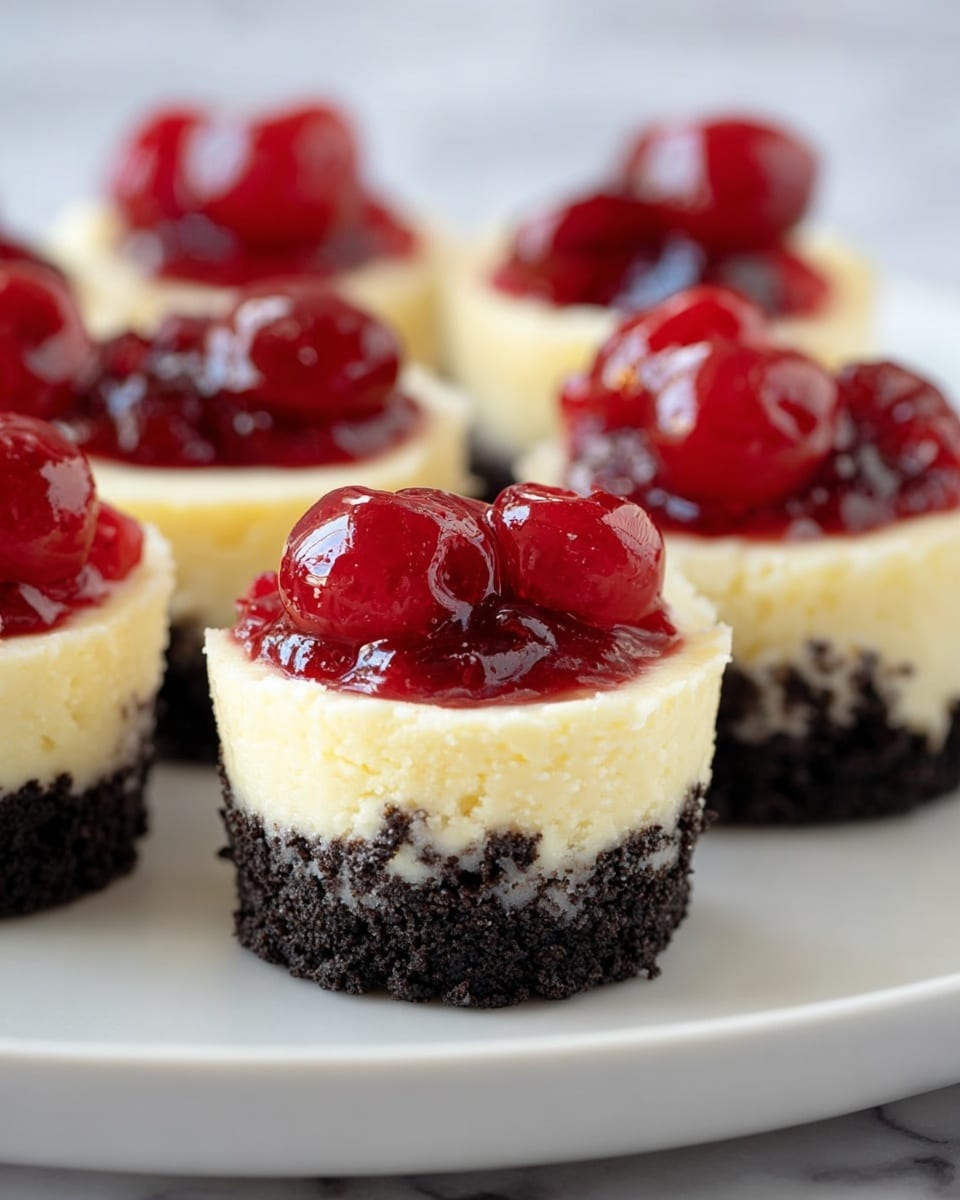 Mini Cherry Cheesecakes | Delicious No-Bake Cherry Bites
