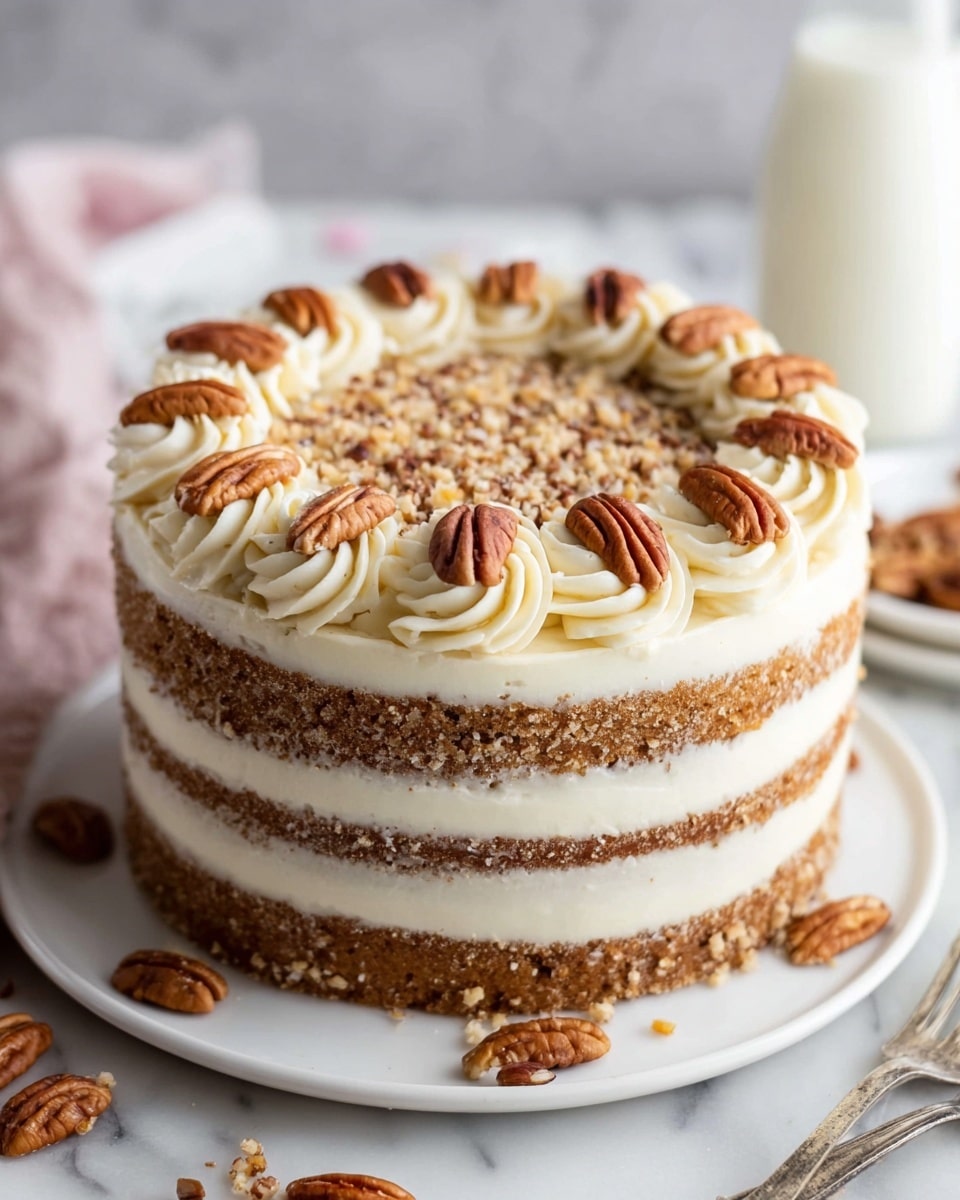 Butter Pecan Cake with Cream Cheese Frosting: Irresistible Nutty Delight