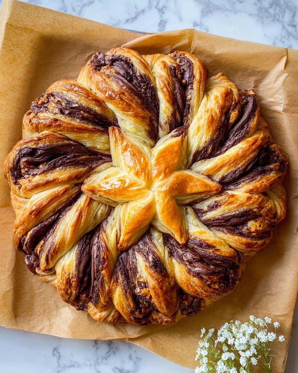 Nutella Tarte Soleil: Irresistible Puff Pastry Sun Dessert