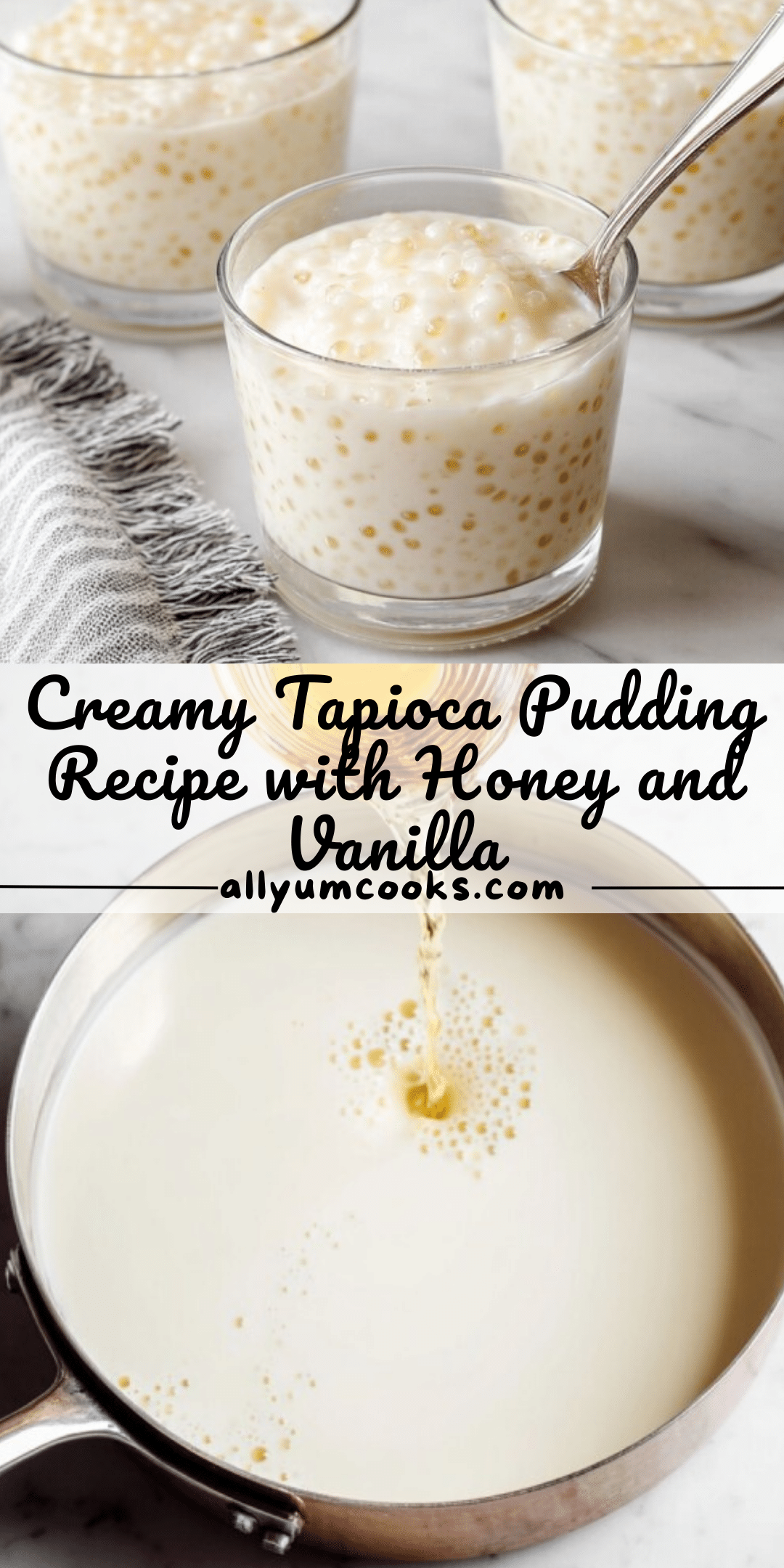 Creamy Tapioca Pudding with Honey and Vanilla | Irresistible Comfort