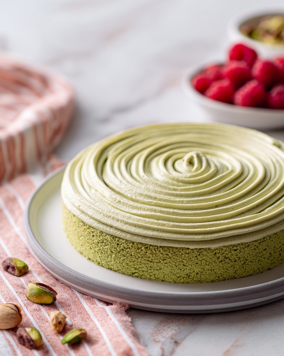 Pistachio Raspberry Cake: Elegant Nutty and Fruity Delight