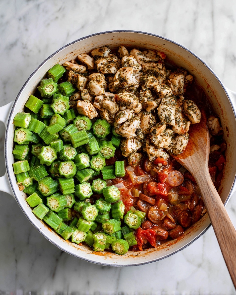 Hearty Cajun Jambalaya with Shrimp, Sausage & Veggies