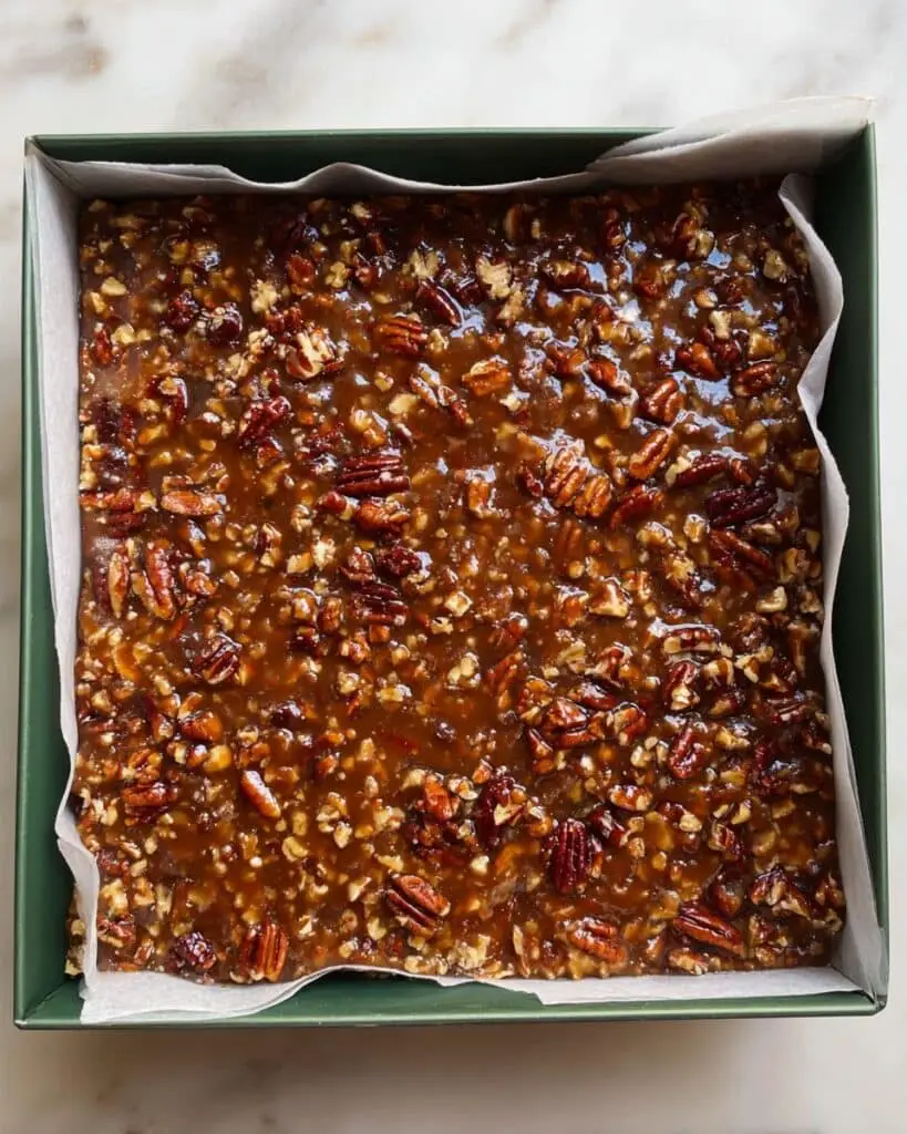 Sticky Ginger Date Pecan Bars: Warm, Spicy Nut Treats