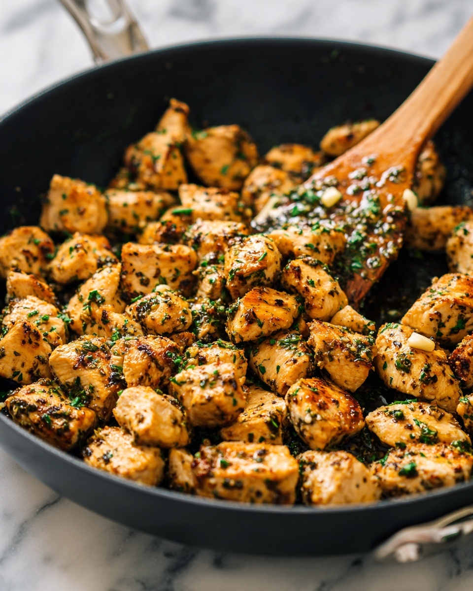 Garlic Butter Chicken Bites Recipe | Easy & Flavorful Dinner