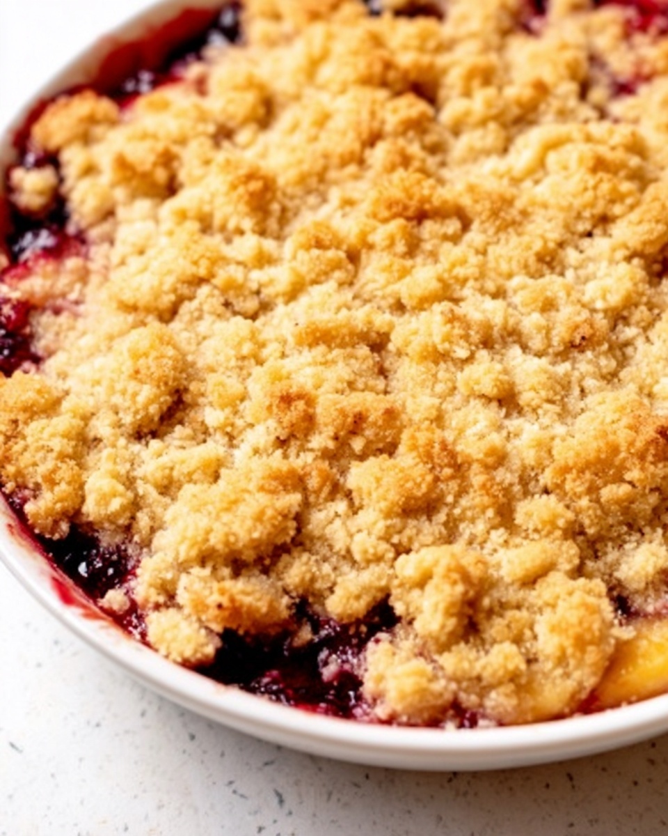 Peach and Blueberry Crumble: Delicious Summer Fruit Dessert
