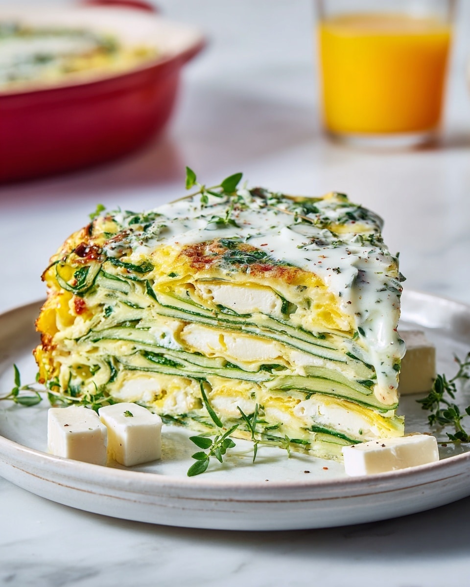 Zucchini and Feta Breakfast Casserole: Easy, Fluffy & Delicious