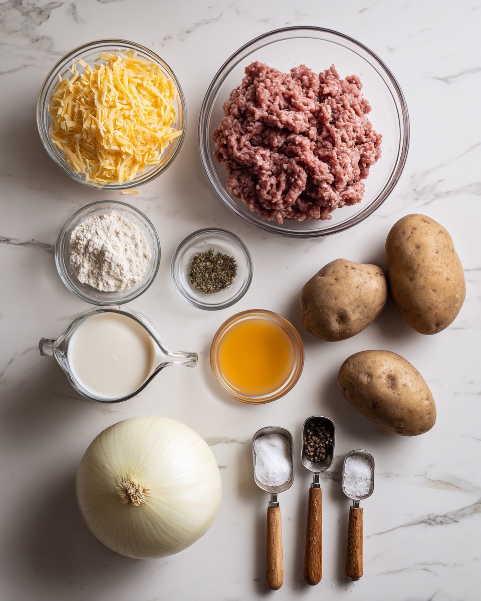 Hobo Casserole with Creamy Green Chile Sauce | Hearty Southwestern Bake