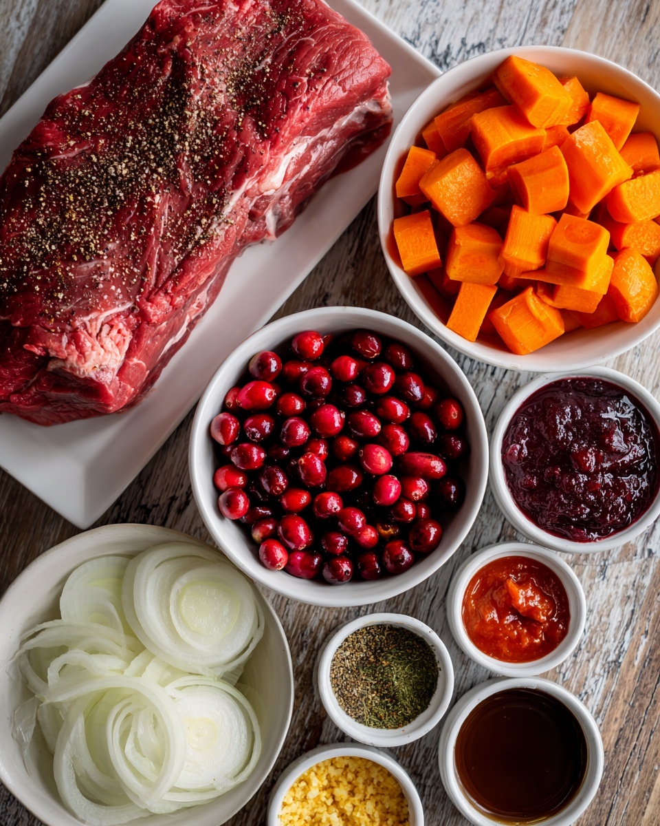 Slow-Braised Beef Roast with Cranberry Balsamic Glaze – Deliciously Tender