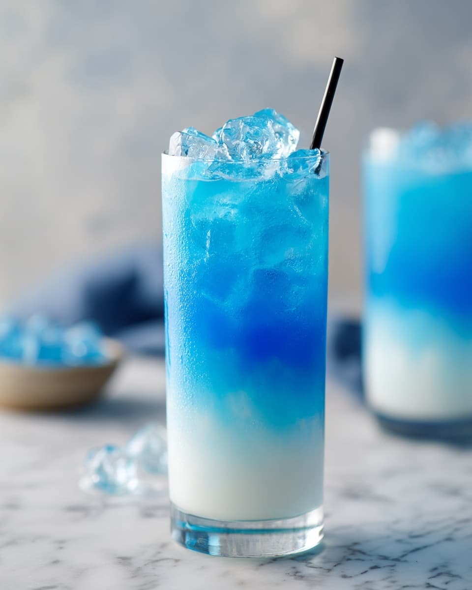 Iced Butterfly Pea Flower Tea Latte - Refreshing Floral Drink